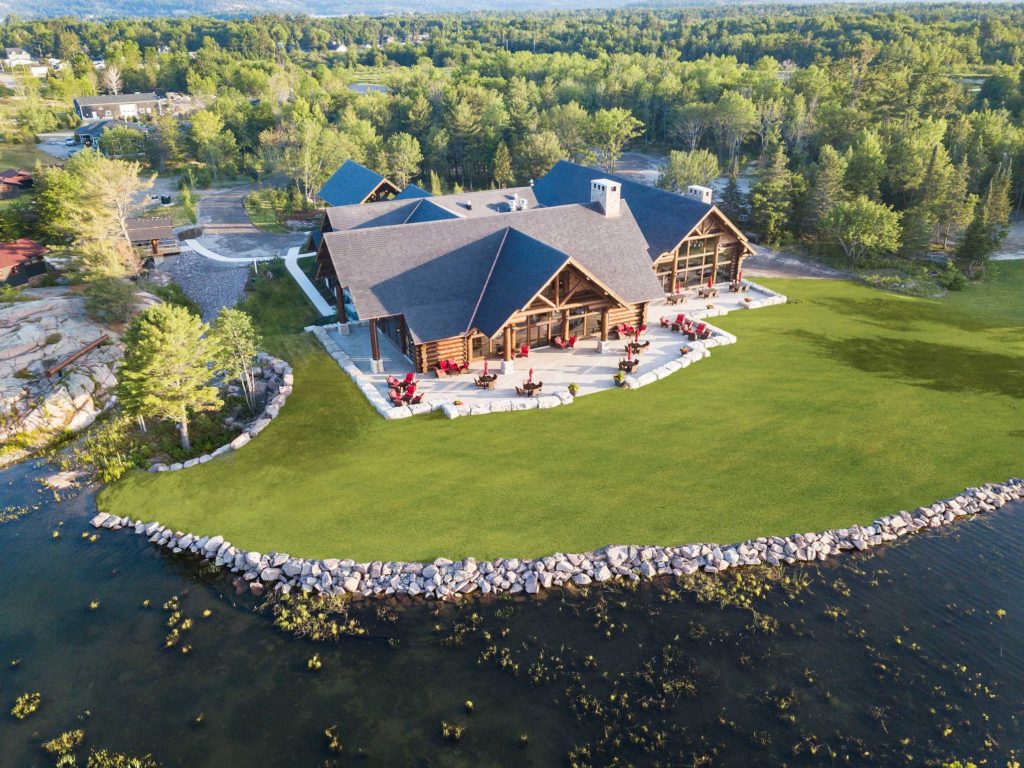Mid-Shot-Granite-Ridge-and-Terrace - Laverty Log Homes & Timber Frames
